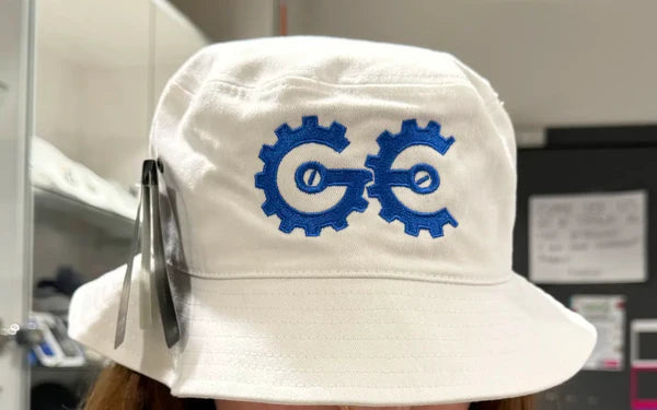 White GE Bucket Hat – Guelph Engineering Society